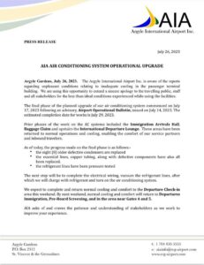 AIA AIRCONDITIONING SYSTEM OPERATIONAL UPGRADE – Argyle International ...